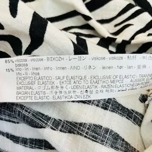 Zara | Dresses | Zara Zebra Print Linen Blend Wrap Dress | Poshmark